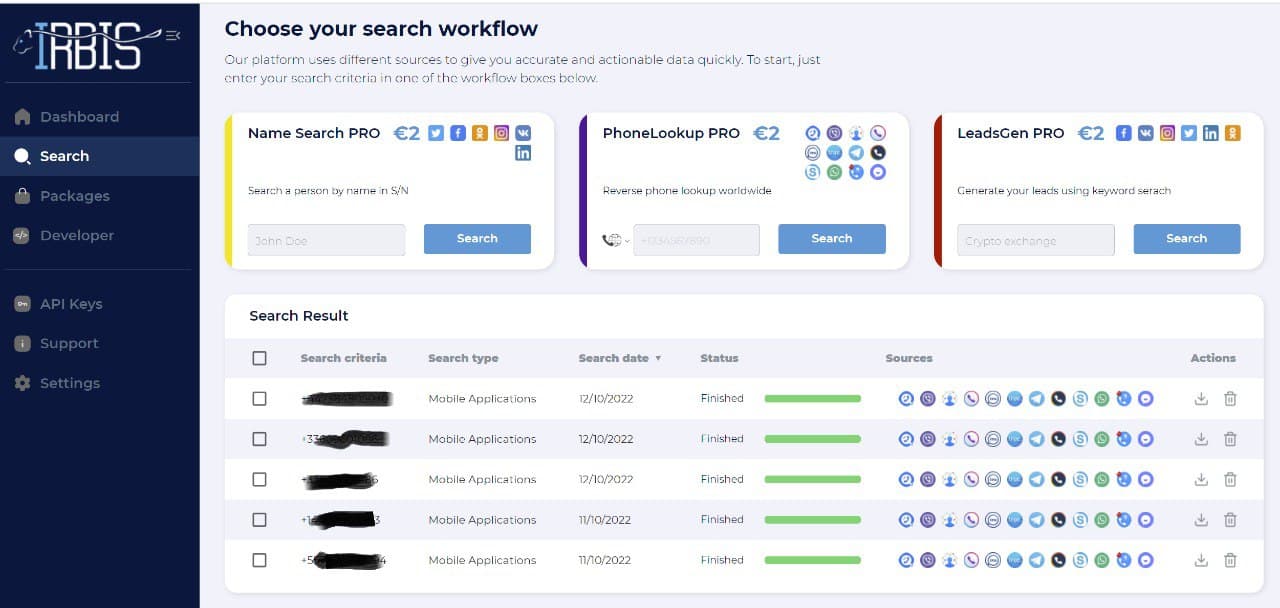 IRBIS - PROFILING TOOL - ESPY